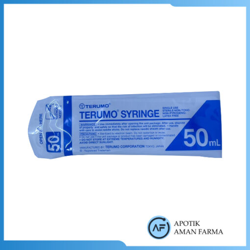 Spuit 50 cc Terumo (Lubang Pinggir) - Apotek Aman Farma