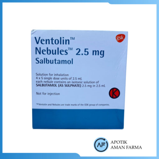 Ventolin Nebules (Per Sachet Isi 5 Pcs) - Apotek Aman Farma